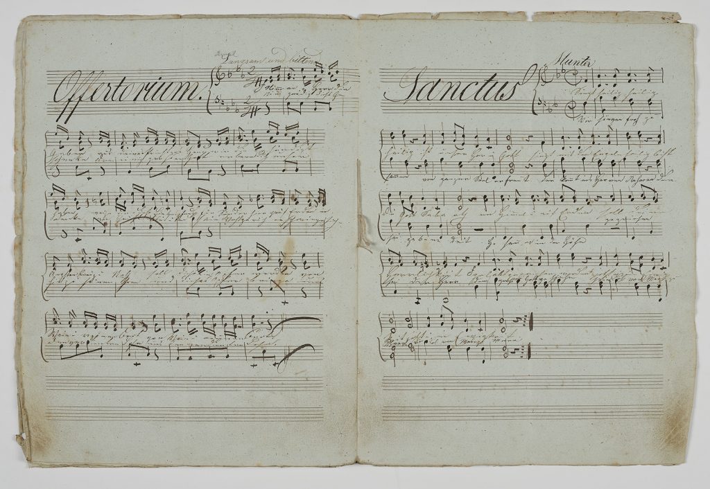 Anton Bruckner: Handwritten score from 1841 - DorotheumArt Blog